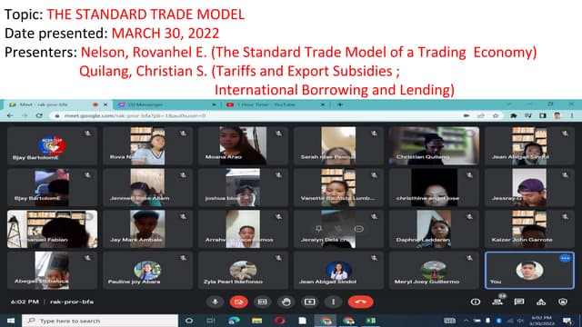 Lecture 1: Introduction to International Trade | PDF