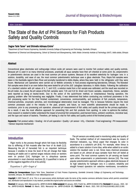CHEMICAL SENSOR, FABRICATION PROCESS AND ITS USE IN pH MEASUREMENT IN ...