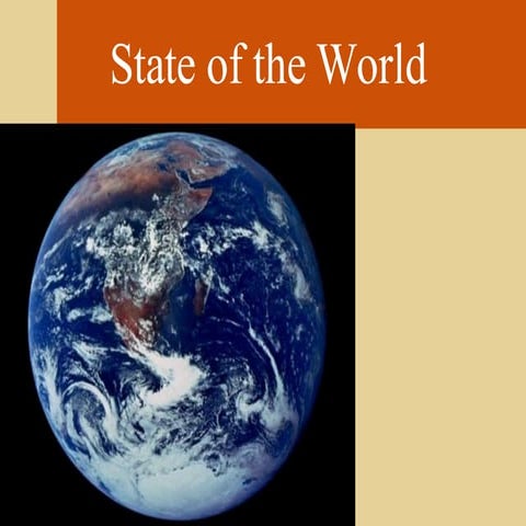 The State Of The World | PPT