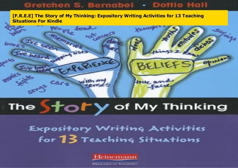 F R E E The Story Of My Thinking Expository Writing Activities For F R E E The Story Of My Thinking Expository Writing Activities For