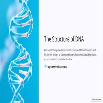 The-Structure-of-DNA. Nucleotides and nu | PPTX