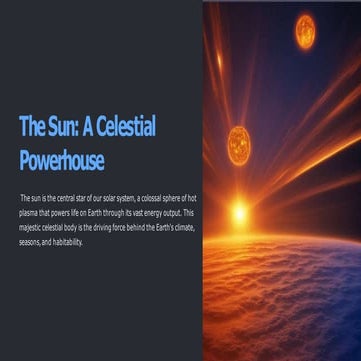 The-Sun-A-Celestial-Powerhouse, The-Sun-Structure | PPT