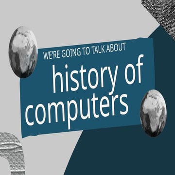 The Early Computing Devices – A PowerPoint Presentation on the History ...