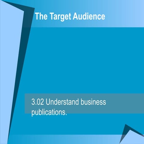 The Target Audience | PPT