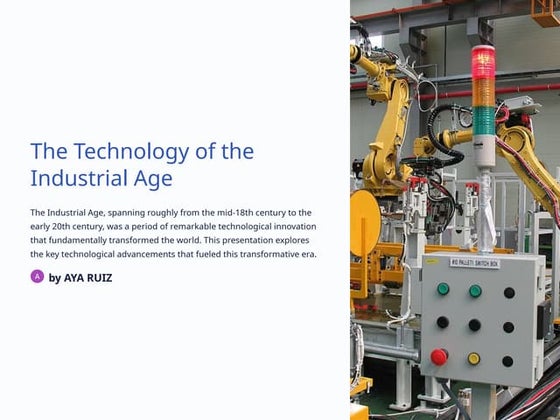 Industrial Revolution presentation slide | PPT