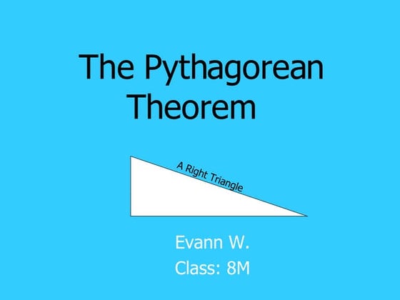 The Pythagorean Theorem | PPT | Physics | Science