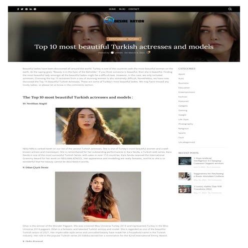 Top 10 most beautiful Turkish actresses and models | PDF