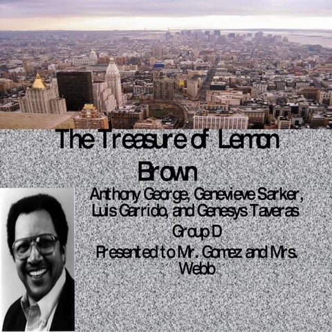 The Treasure Of Lemon Brown | PPT