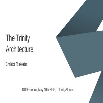 The Trinity Architecture | PDF
