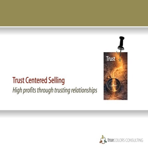 Trust Centered Selling | PDF