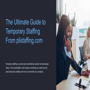Challenges in temporary staffing | PPTX