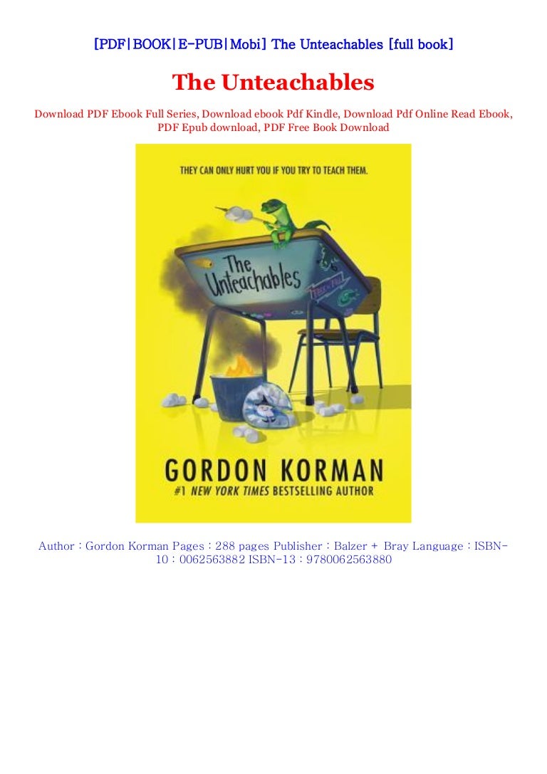The Unteachables by Gordon Korman - chartsplm