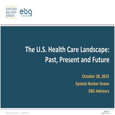 The U.S. Health Care Landscape: Past, Present and Future | PDF