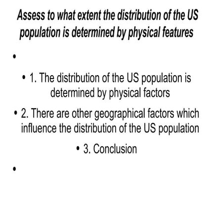 The USA and its population | PPT
