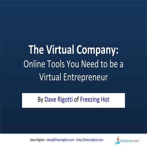 The Virtual Company - Online Tools You Need To Be A Virtual ...