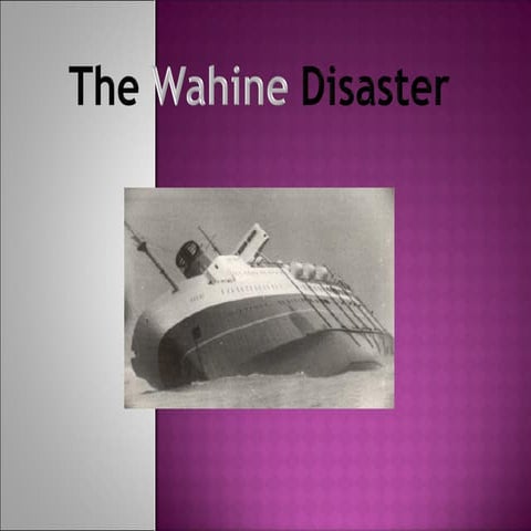 The Wahine Disaster | PPT