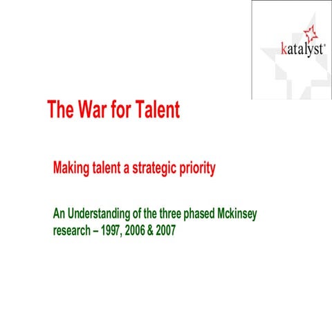 The War for Talent | PPT