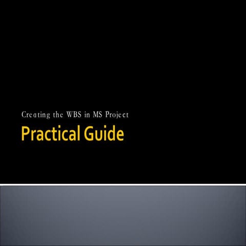 The WBS and MS Project | PPT