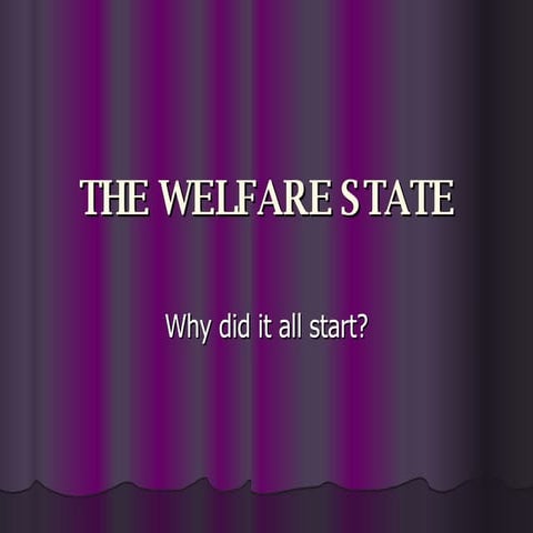 The Welfare State | PPT