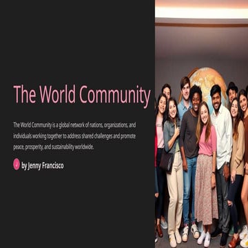 The-World-Community-meaning and description. | PPTX