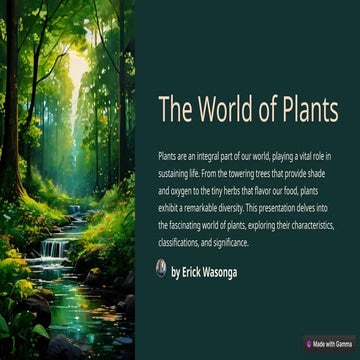 The-World-of-Plants. by pascal Erickpptx | PPT