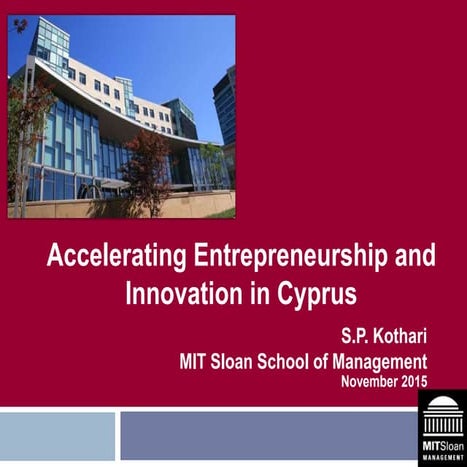 Accelerating Entrepreneurship and Innovation in Cyprus | PPTX ...