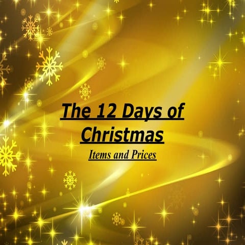The 12 days of Christmas | PDF