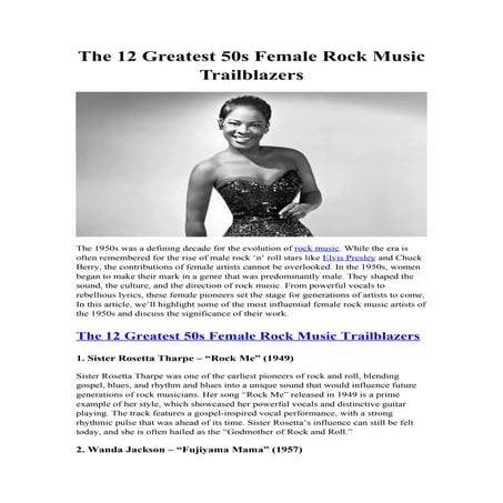 The 12 Greatest 50s Female Rock Music Trailblazers.docx