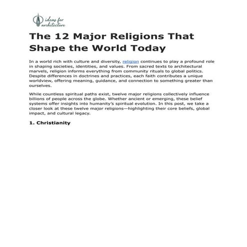 The 12 Major Religions That Shape the World Today.pdf