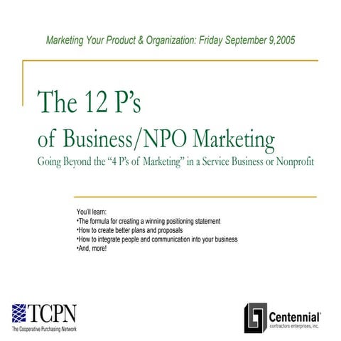 The 12 Ps | PPT