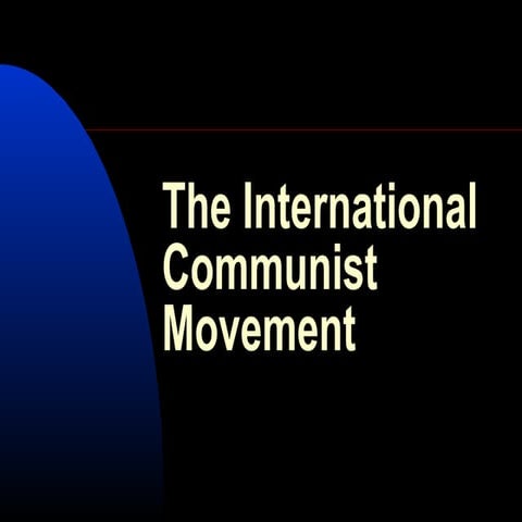 The 1920s international communist movement | PPT