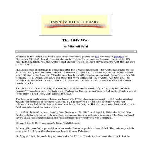 The 1948 War / Website CHALLENGE | DOC