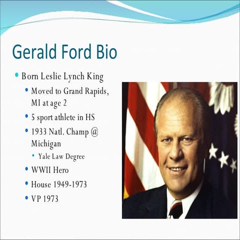 The1970s Gerald Ford | PPT