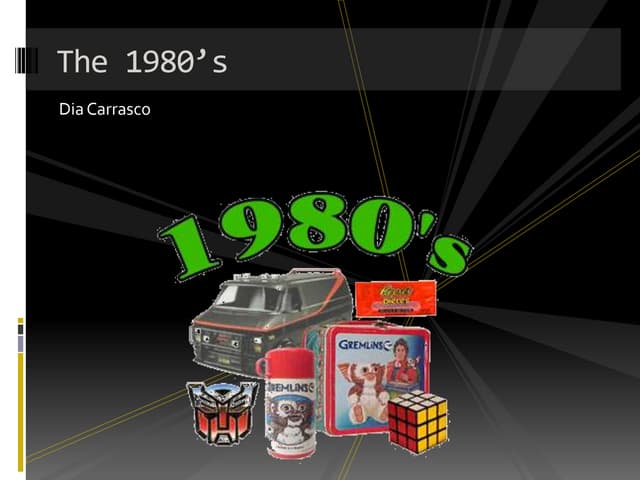 THE 1980's POWERPOINT | PPTX