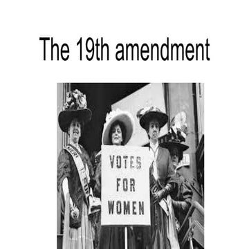 The 19th amendment | PPTX