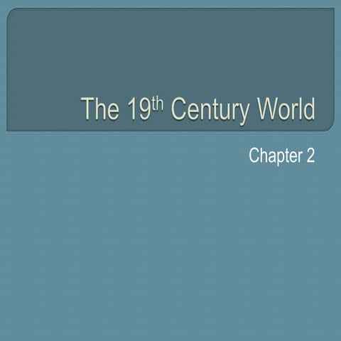 The 19th century world | PPTX