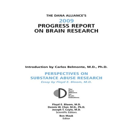 The 2009 Progress Report On Brain Research | PDF
