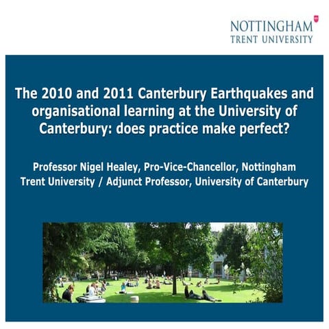 Christchurch earthquake case study | DOCX