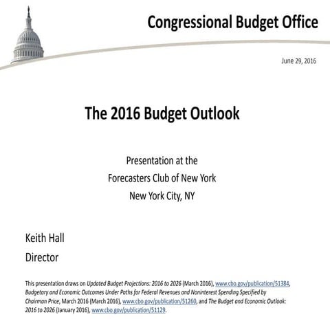 The 2016 Budget Outlook | PPT