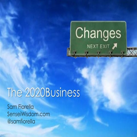 The 2020 business by sam fiorella sensei | PDF