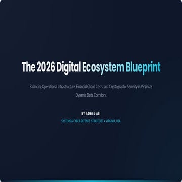 Adeel Ali: The 2026 Digital Ecosystem Blueprint (Virginia) | PDF