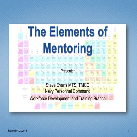 The Elements of Navy Mentoring | PPTX