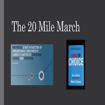 The 20 mile march, the way back from burnout | PPT