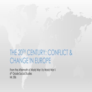 The 20th century | PPT