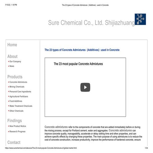 The 23 types of Concrete Admixtures（Additives）used in Concrete.pdf