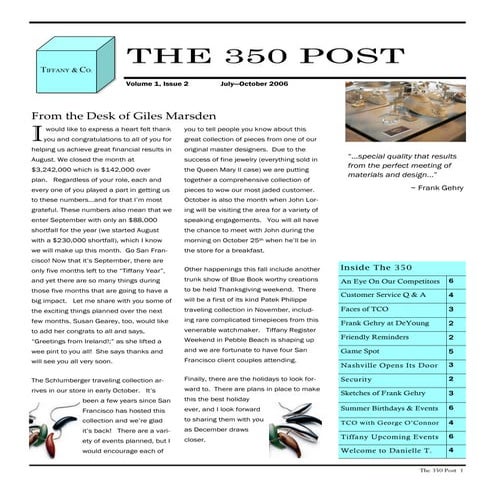 The 350 post newsletter vol. 3 | PDF