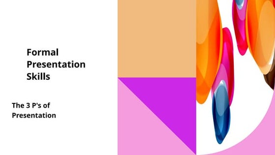 Presentation skills | PPTX