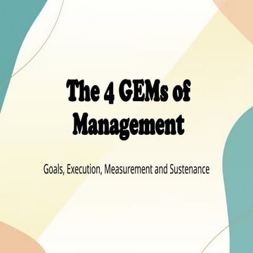 Organizational Management: The 4 GEMs of Management.pptx