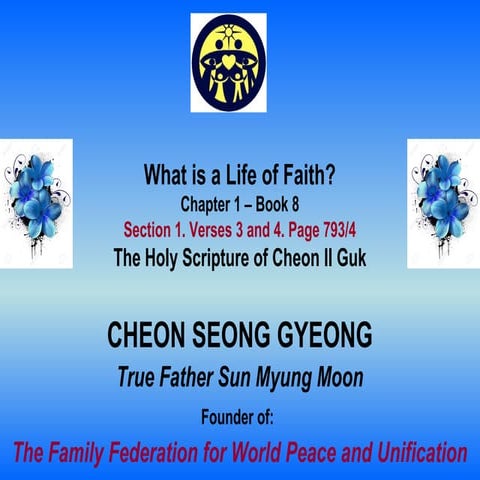 The 4 Great Truths of the World of Faith. | PPT
