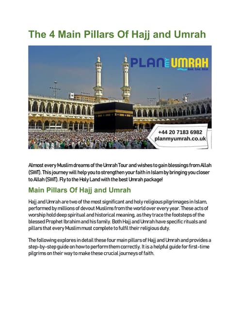 What is Umrah in Islam and How to Perform Umrah. | PDF